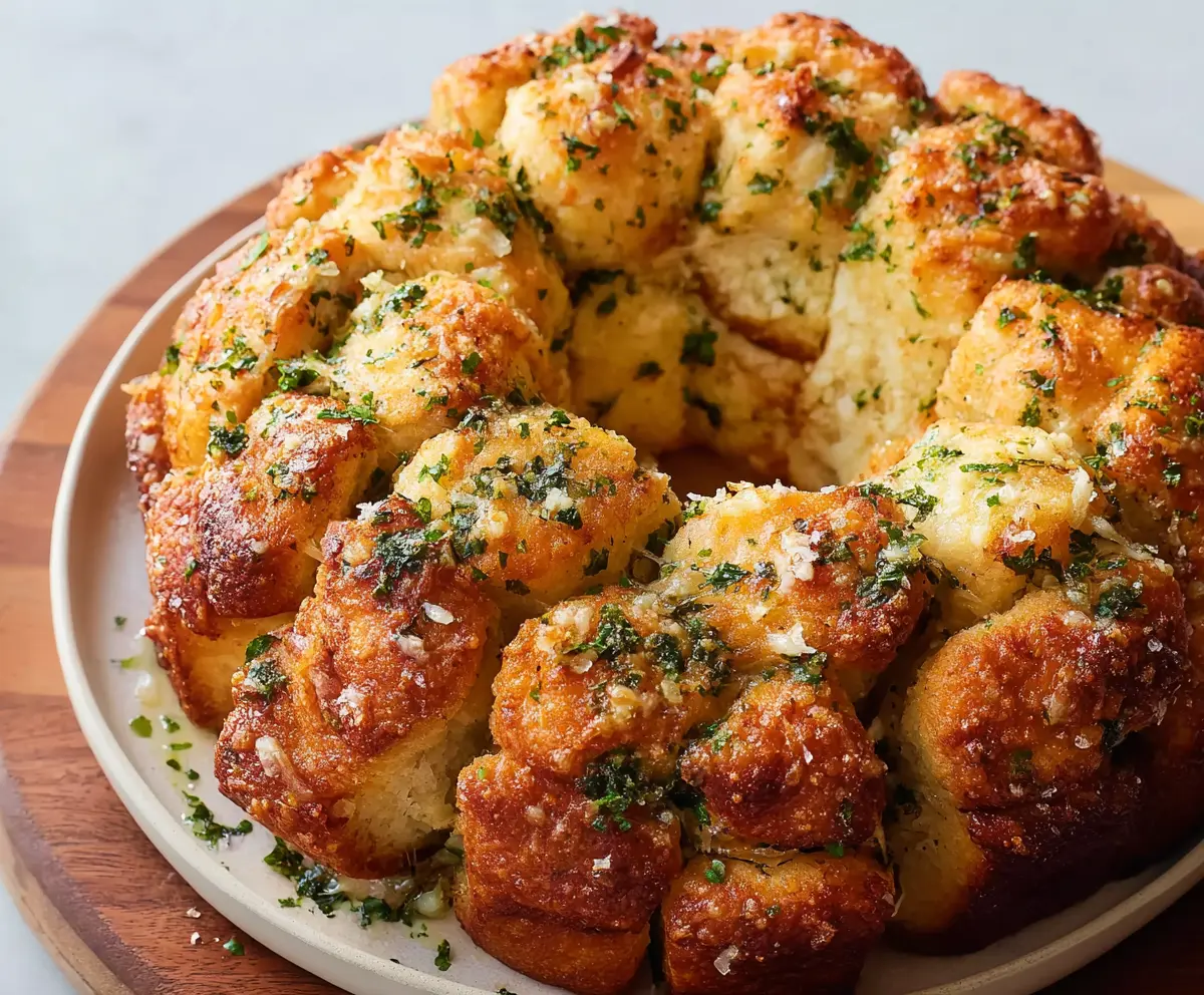 Easy Garlic Parmesan Monkey Bread