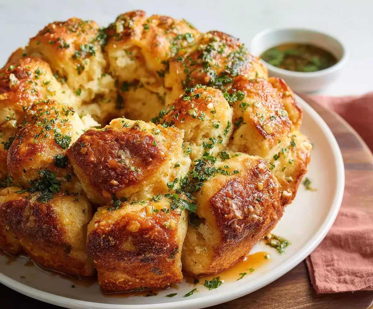 Easy Garlic Parmesan Monkey Bread
